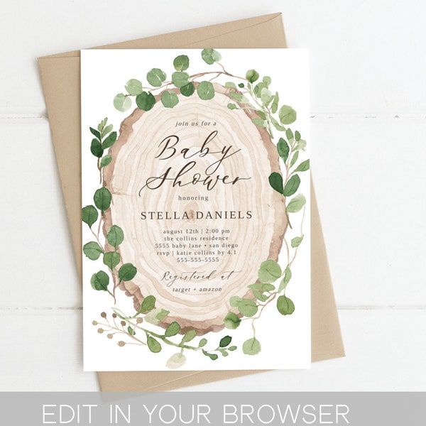 Rustic Baby Shower - Etsy