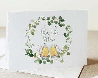 Beer Thank You Card | Etsy