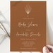 Rust Baby Shower Invitation, Instant Download Template, Burnt Orange ...