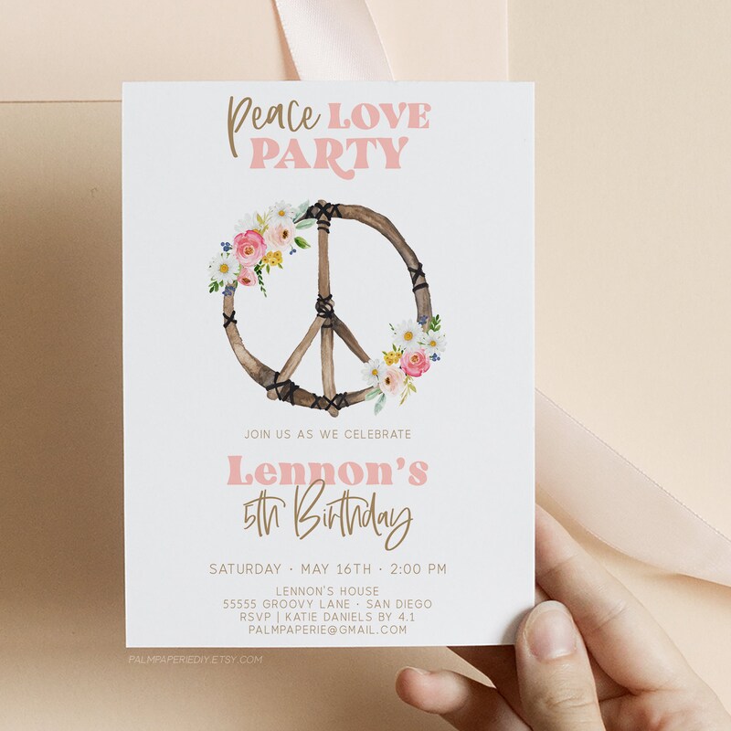 60s Party Invitation - Etsy