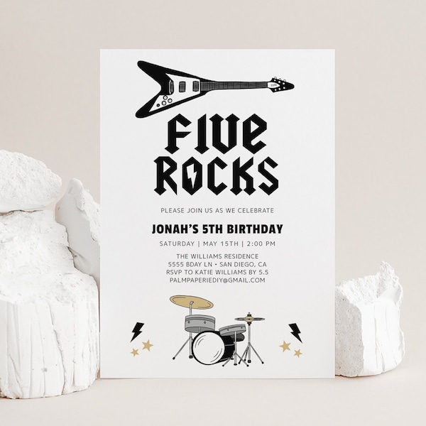 Rock Star Birthday - Etsy