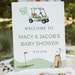 Golf Theme Welcome Sign Template, Gender Neutral Baby Shower, Golfing ...