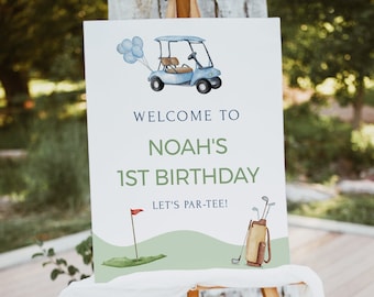 Golf Baby Shower Welcome Sign Template, Golfing Theme Couples Partee ...