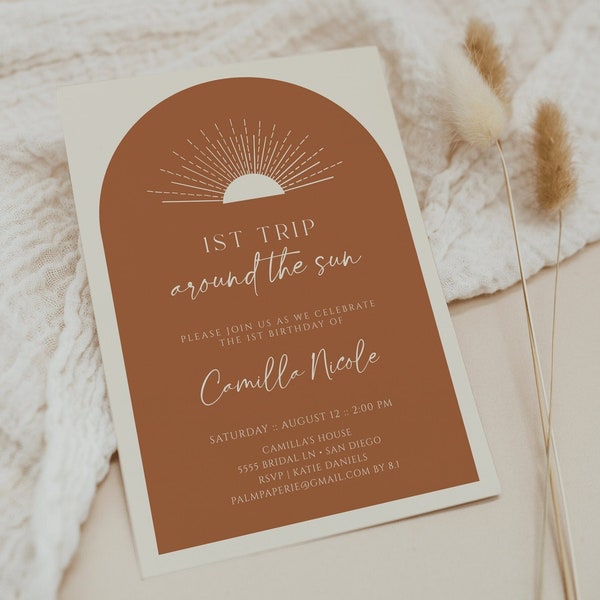 Sun Invitation - Etsy