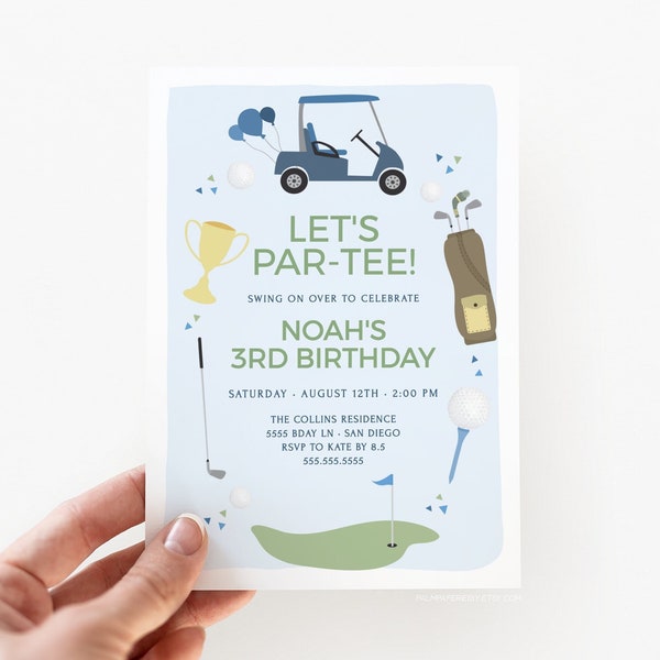Topgolf Party Invitation - Etsy
