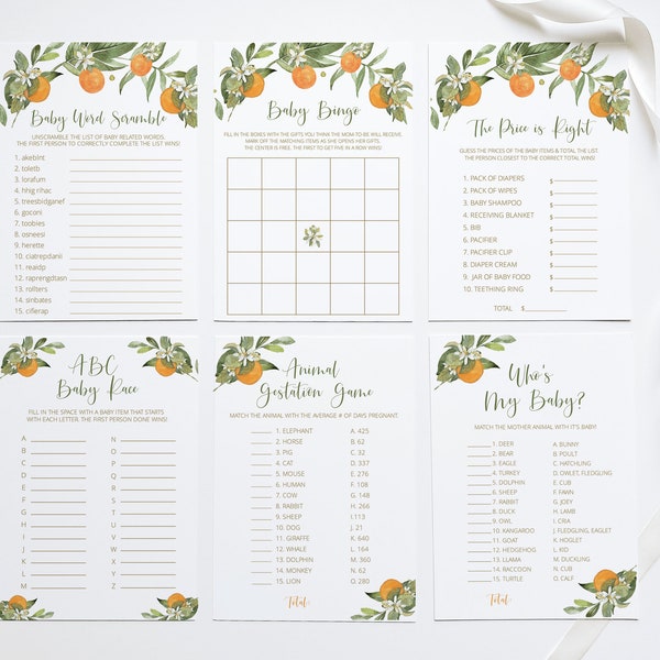 Orange Baby Shower - Etsy