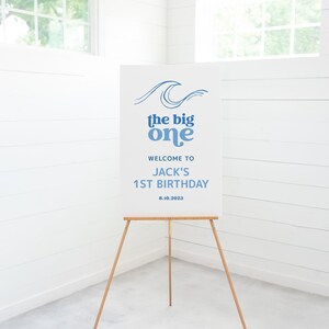 The Big One 1st Birthday, Welcome Sign, Digital Download, Signage ...