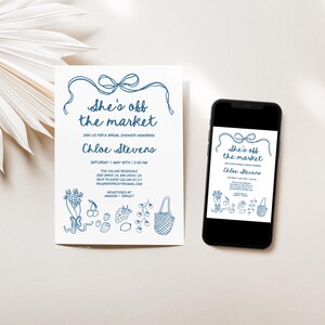 Off the Market Bridal Shower Invitation, Whimsical, Farmers Market ...