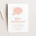 Sea Shell Invitation, Shellebrate Birthday Invite, Digital Download ...
