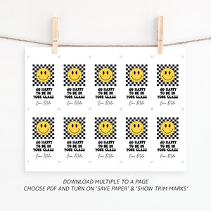 Teacher Appreciation Tag Printable, First Day of School Gift Tag Card ...