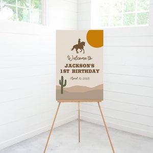 Wild West Welcome Sign, How the West Was ONE, Digital Download, 1st ...