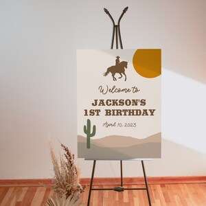 Wild West Welcome Sign, How the West Was ONE, Digital Download, 1st ...
