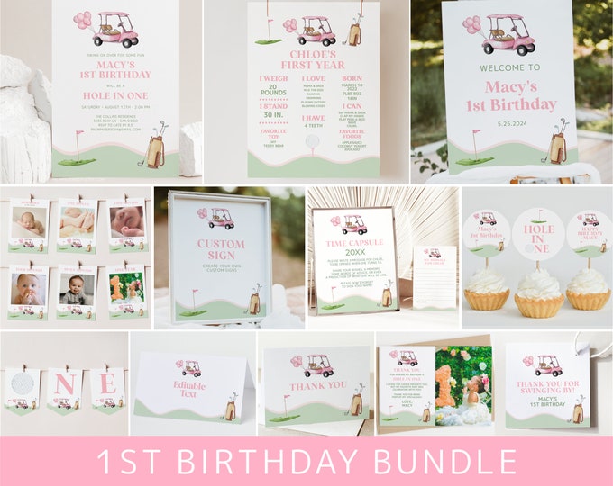 Girl Golf, Girl Golf Birthday, Girl Golf Invitations, Golf Girl, Golf ...