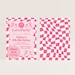 Birthday Invitation for Girl, Preppy Smile Theme Invite Template ...