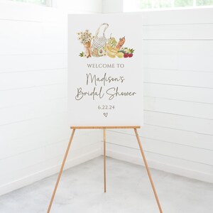 Farmers Market Welcome Sign Template, Bridal Shower, She's off the ...