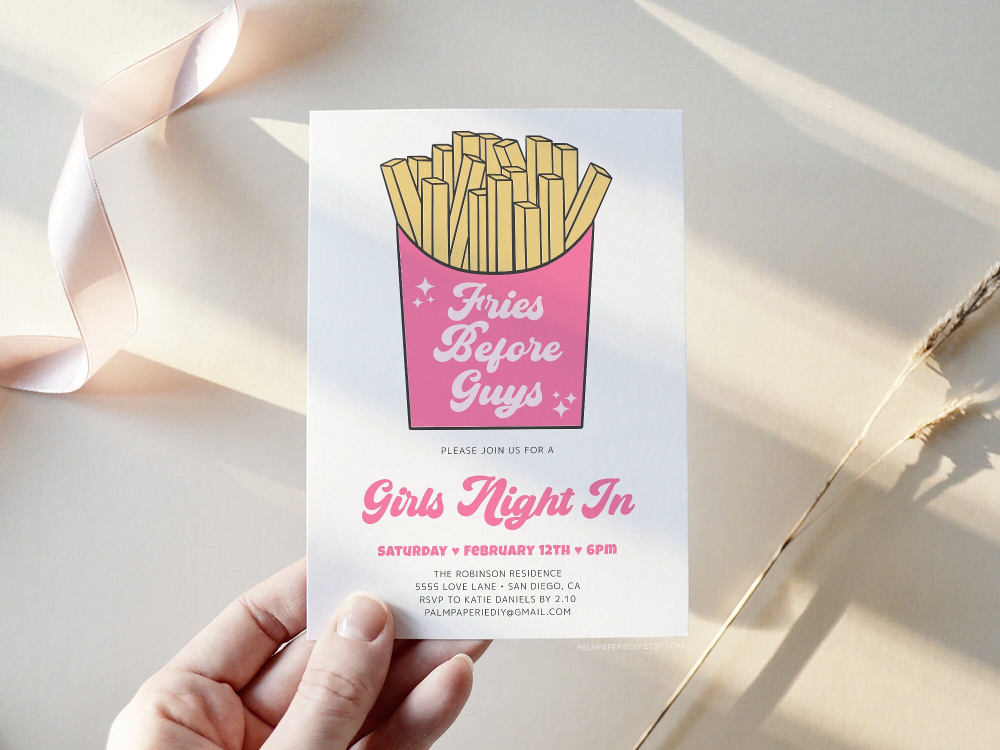 Girls Night Invitation Editable Template Ladies Night Out | Etsy