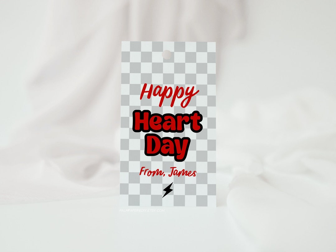 Valentine for Class From Boy, Printable Tag for Classroom, Digital ...