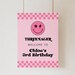 Threenager Birthday Welcome Sign Template, 3rd Bday Party for Girl ...