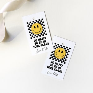 Teacher Appreciation Tag Printable, First Day of School Gift Tag Card ...