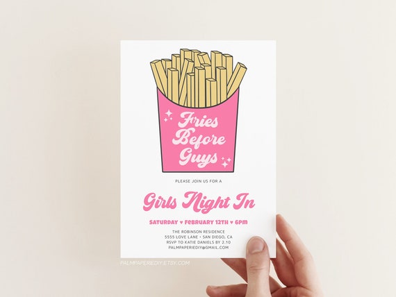 Girls Night Invitation Editable Template Ladies Night Out | Etsy