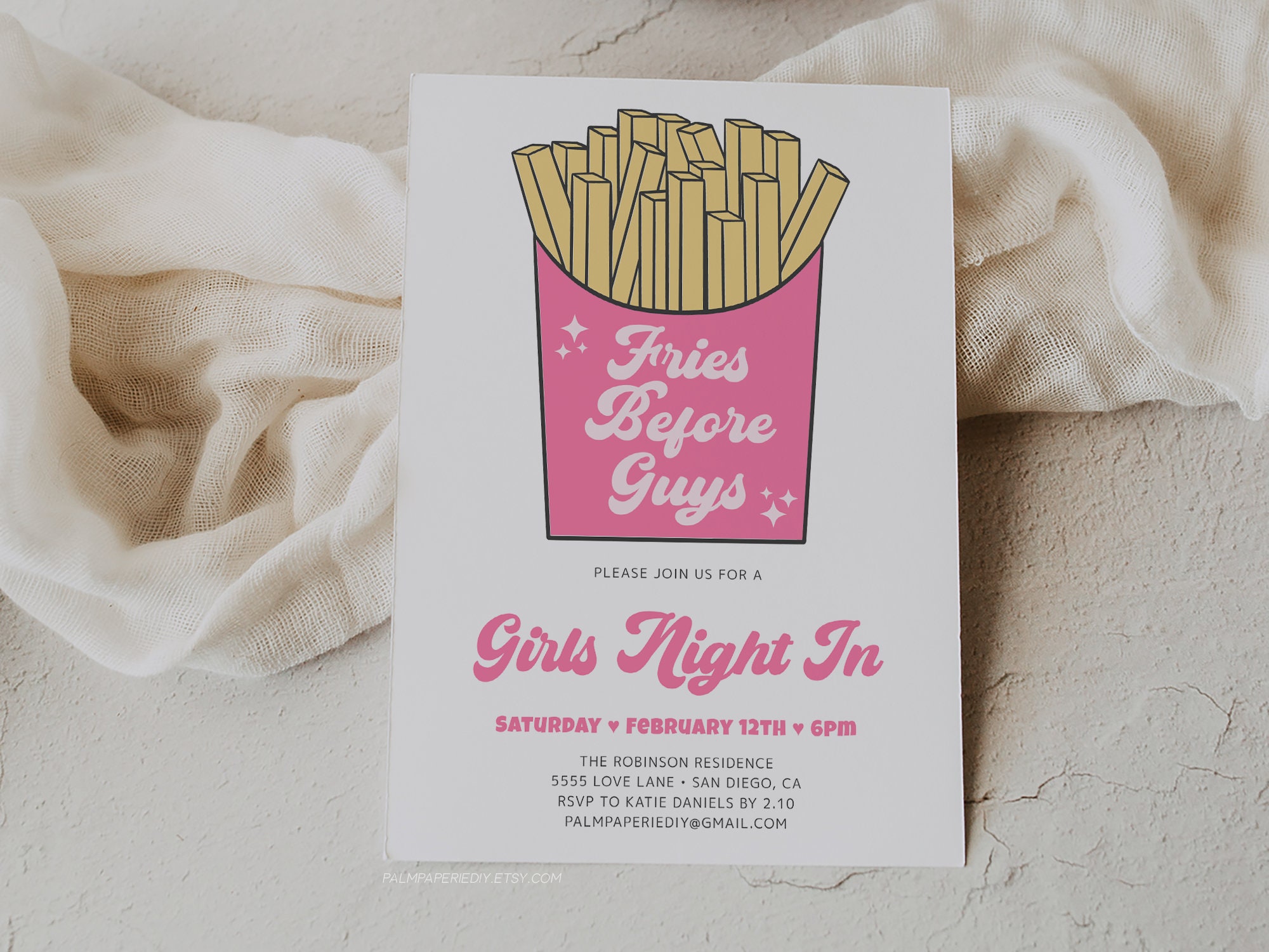 Girls Night Invitation Editable Template Ladies Night Out | Etsy