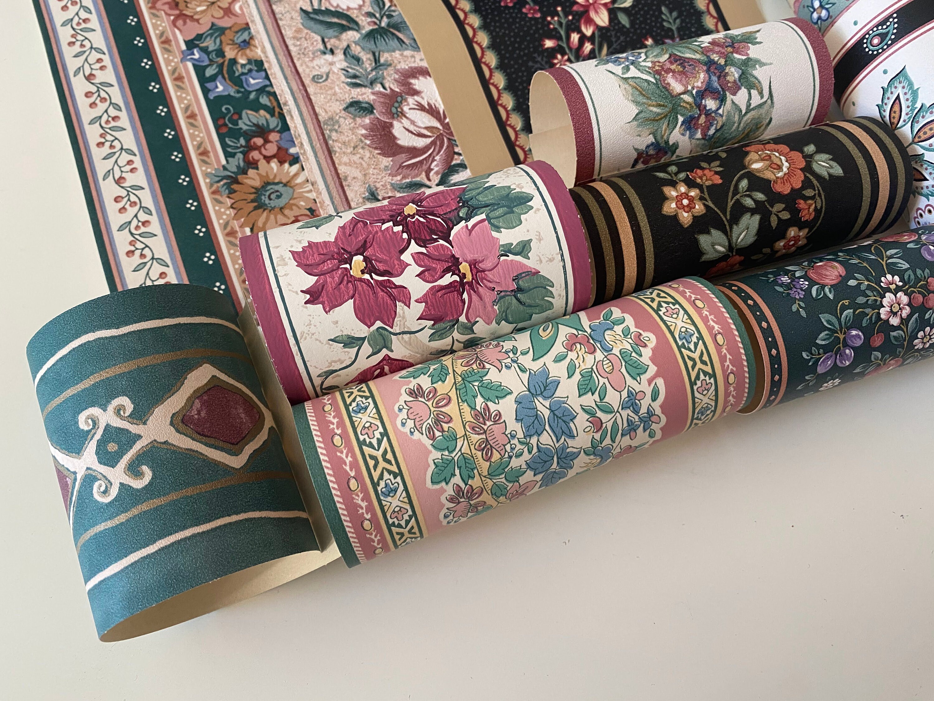 Laura Ashley Wallpaper Borders Laura Ashley Rosemore Midnight Seaspray