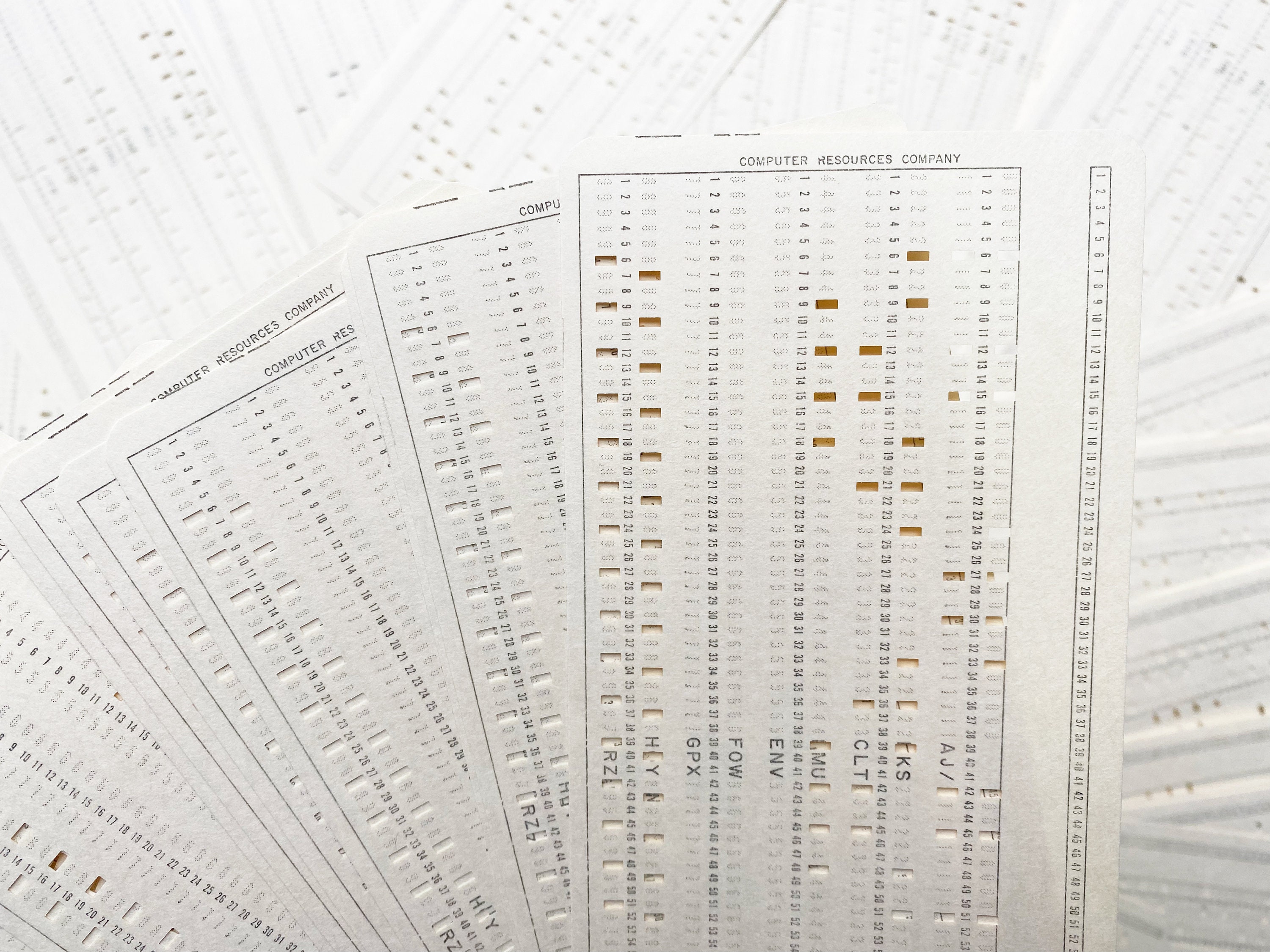 Vintage Computer Punch Cards | Ephemera, Snail Mails, Junk Journals ...