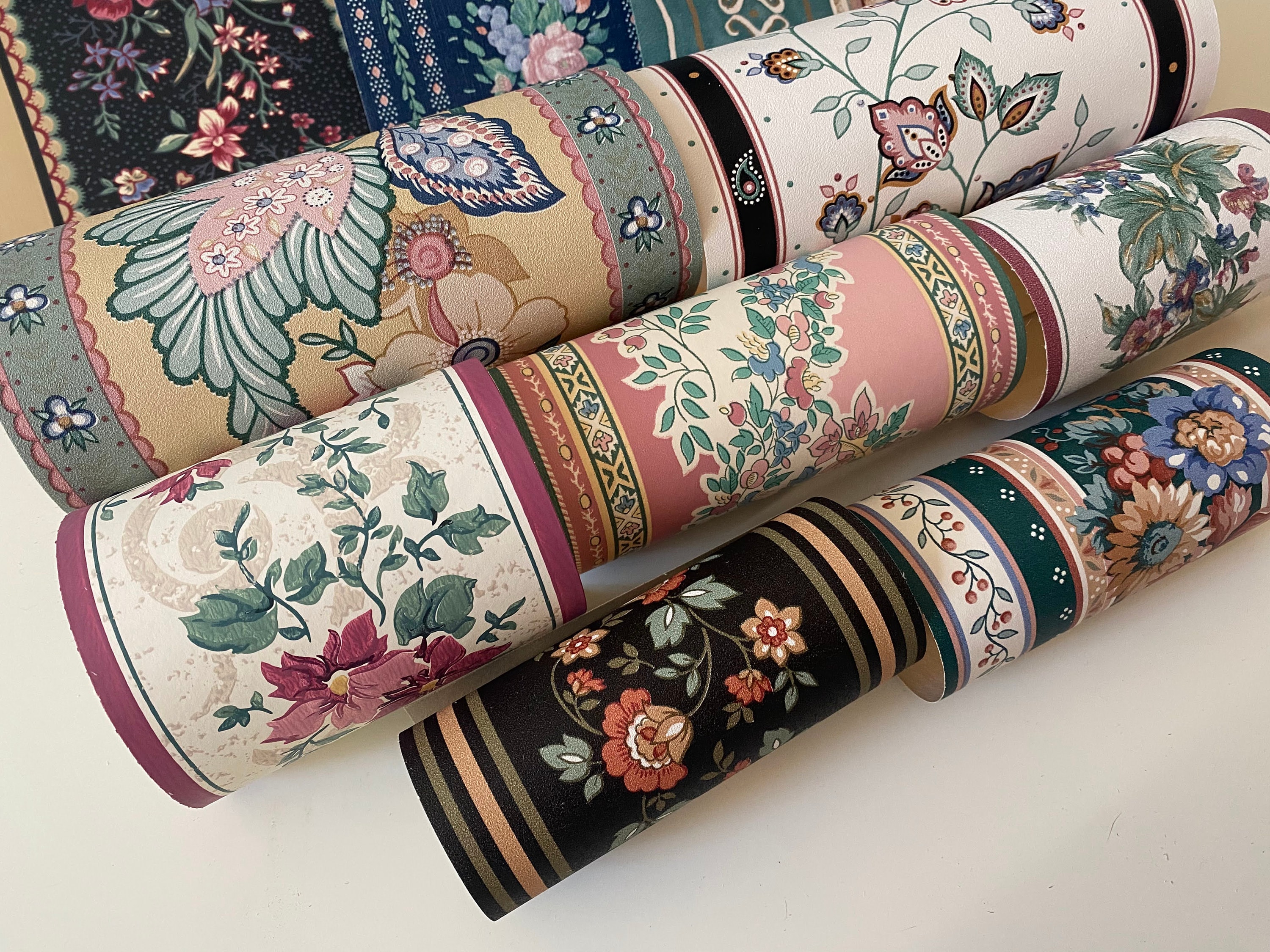 Laura Ashley Wallpaper Borders Laura Ashley Rosemore Midnight Seaspray