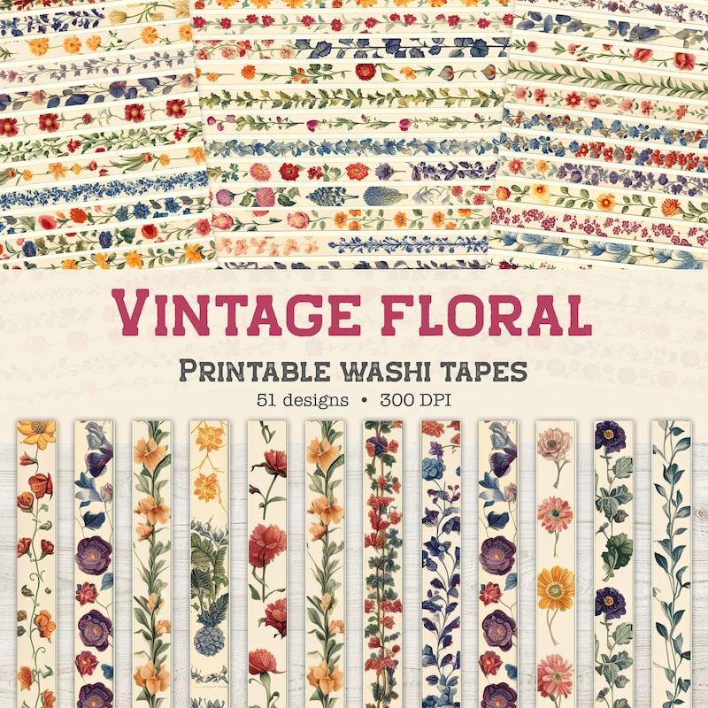 Retro Washi Tape - Etsy