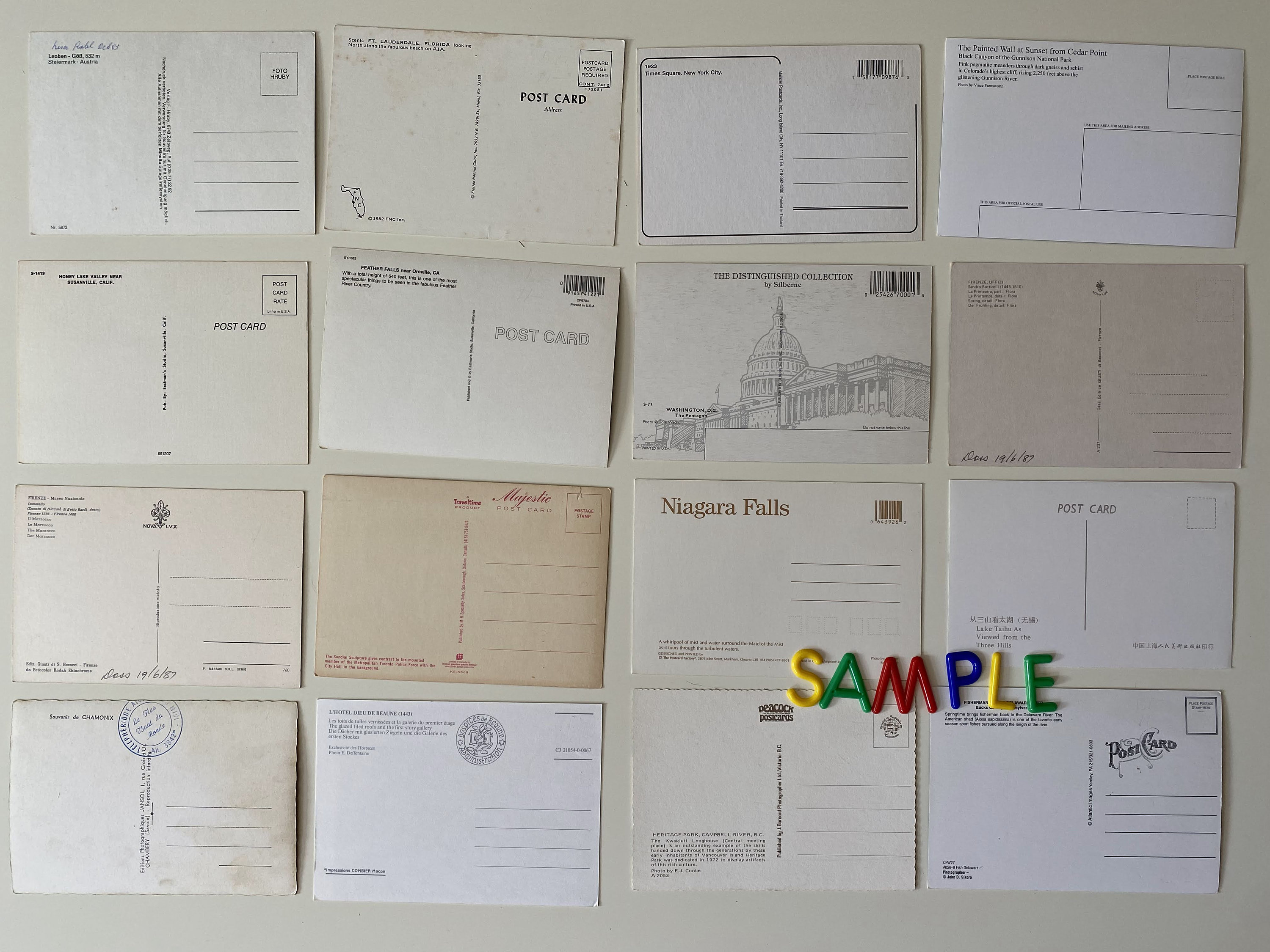 Vintage 1970s - 2000s Postcard Sets (10, 25 or 50) - Unused or Written ...