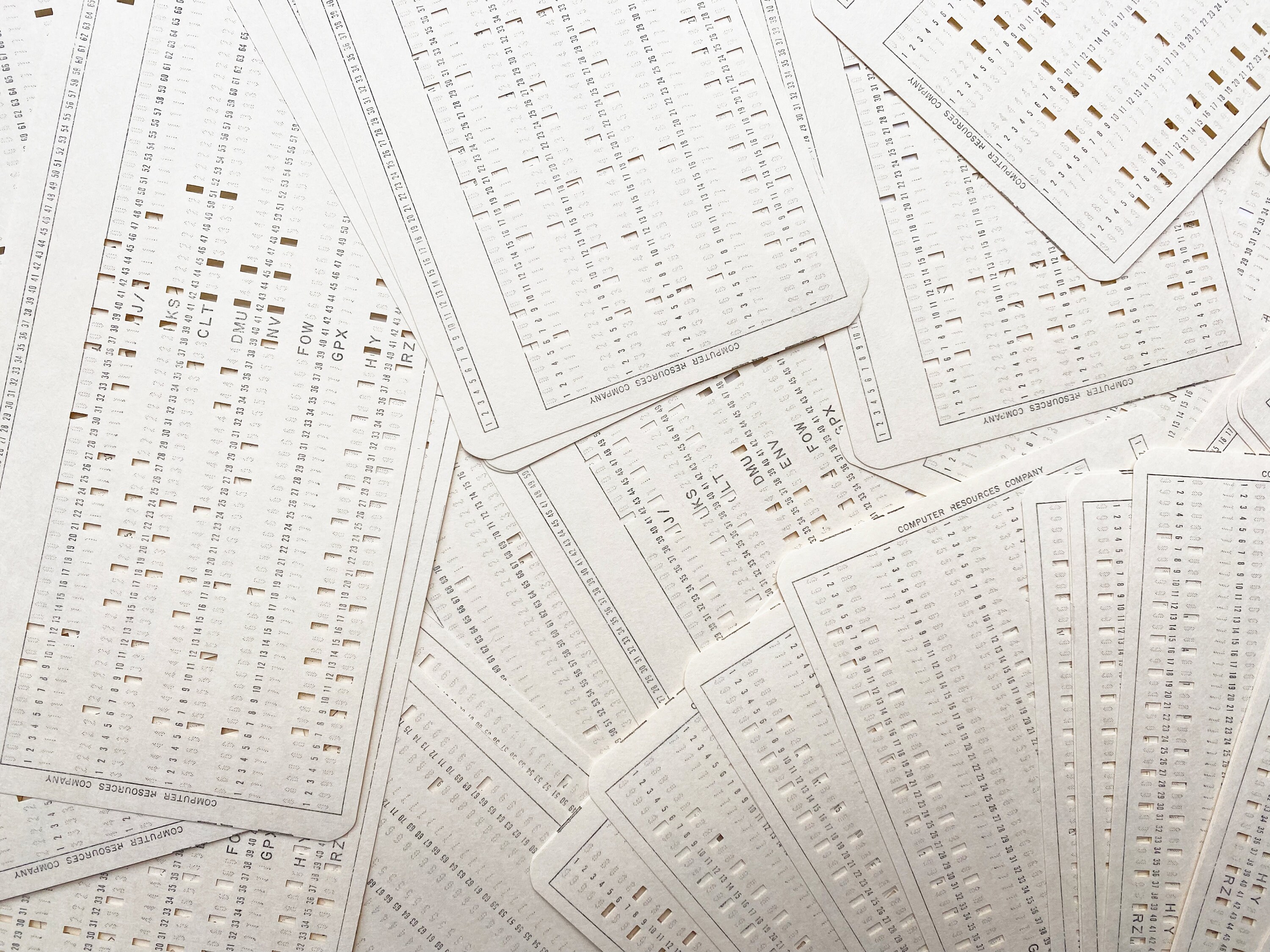 Vintage Computer Punch Cards | Ephemera, Snail Mails, Junk Journals ...