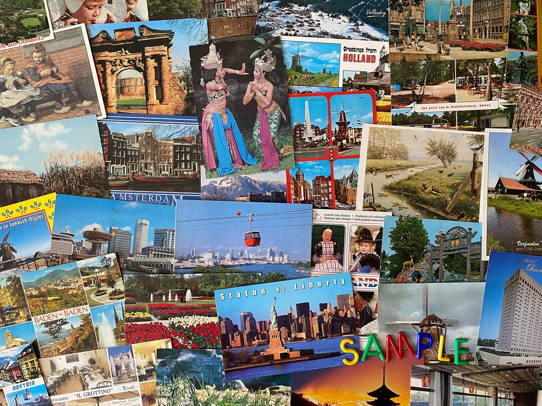 Vintage 1970s - 2000s Postcard Sets (10, 25 or 50) - Unused or Written ...