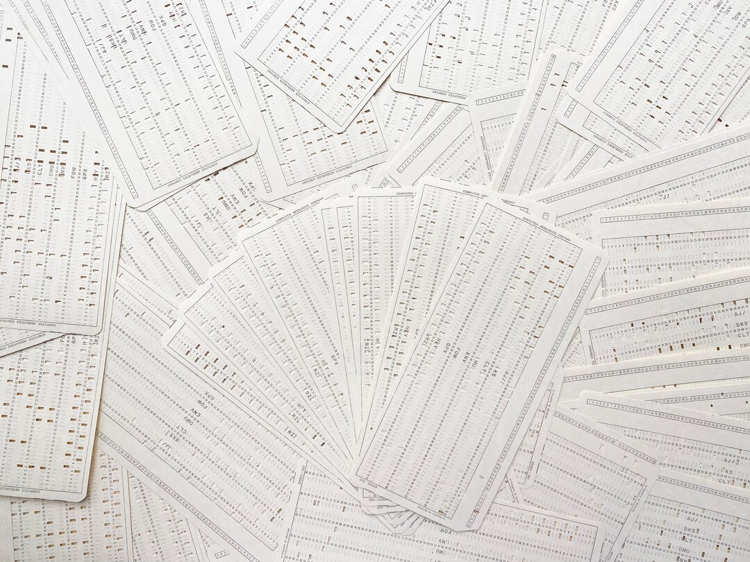 Vintage Computer Punch Cards | Ephemera, Snail Mails, Junk Journals ...