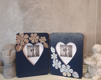 Double Pewter Picture Frame - Etsy