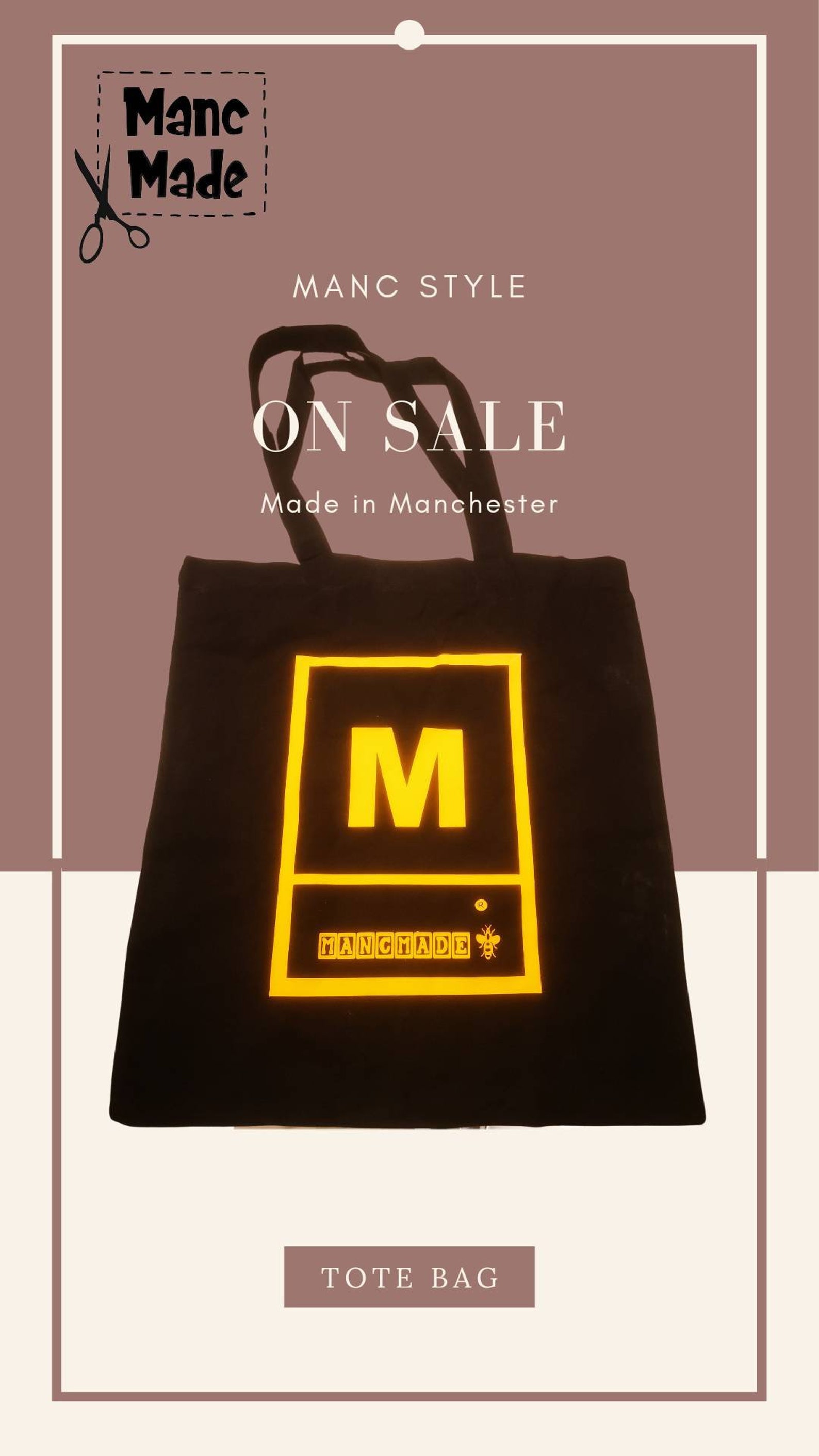 Made in Manchester Tote Bag - Etsy
