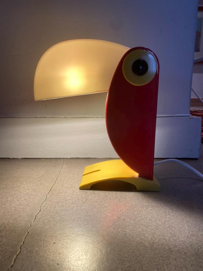 Vintage Original TOUCAN Lamp in Great Condition- Italy- FERRARI - 1960 ...