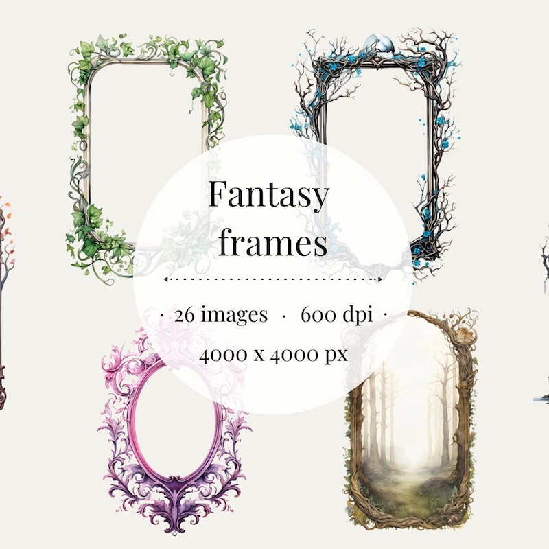 Fantasy Paper Borders - Etsy