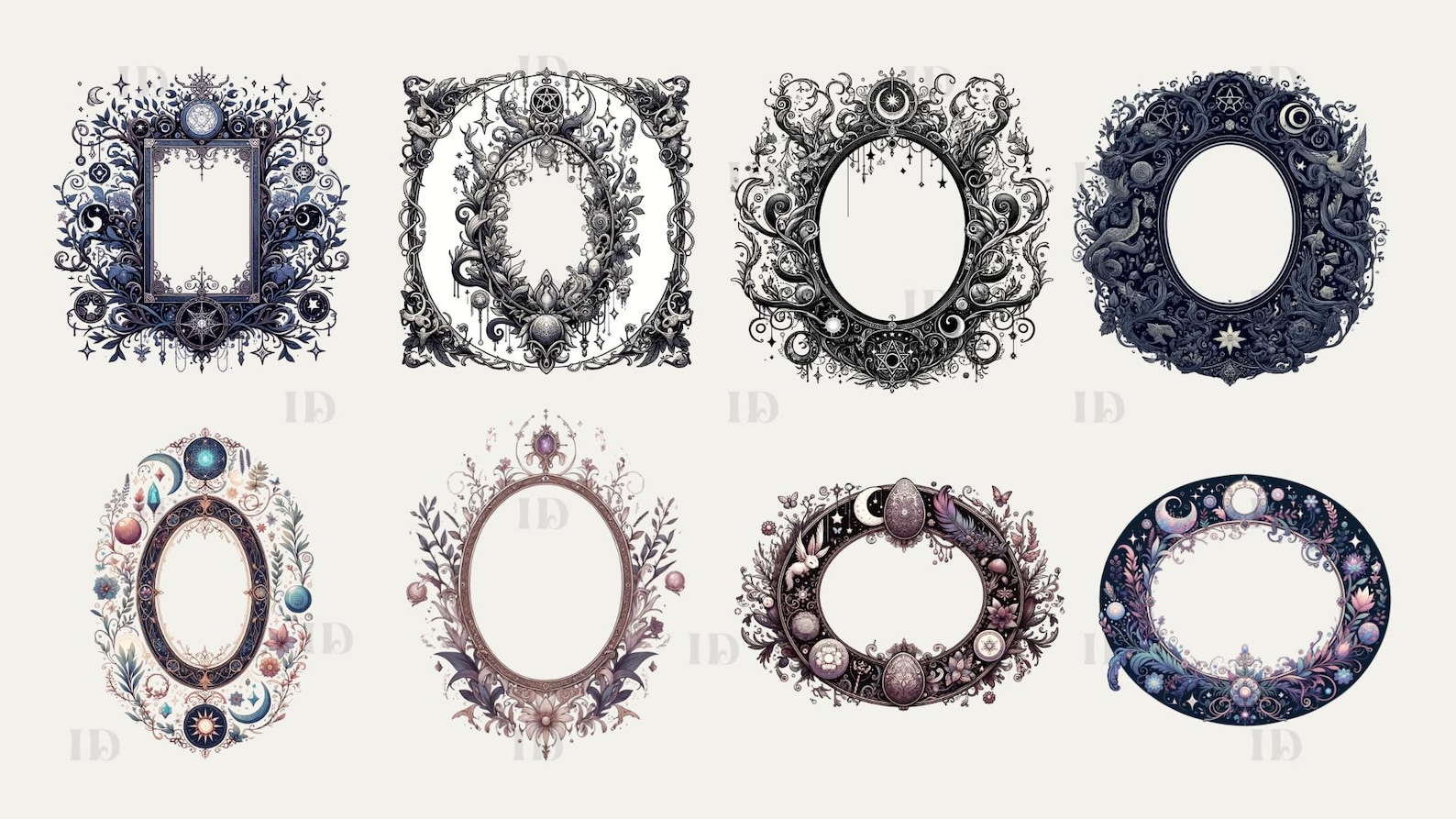 Mystical Fantasy Clipart Frames, Fantasy Frames, Frames Fantasy ...