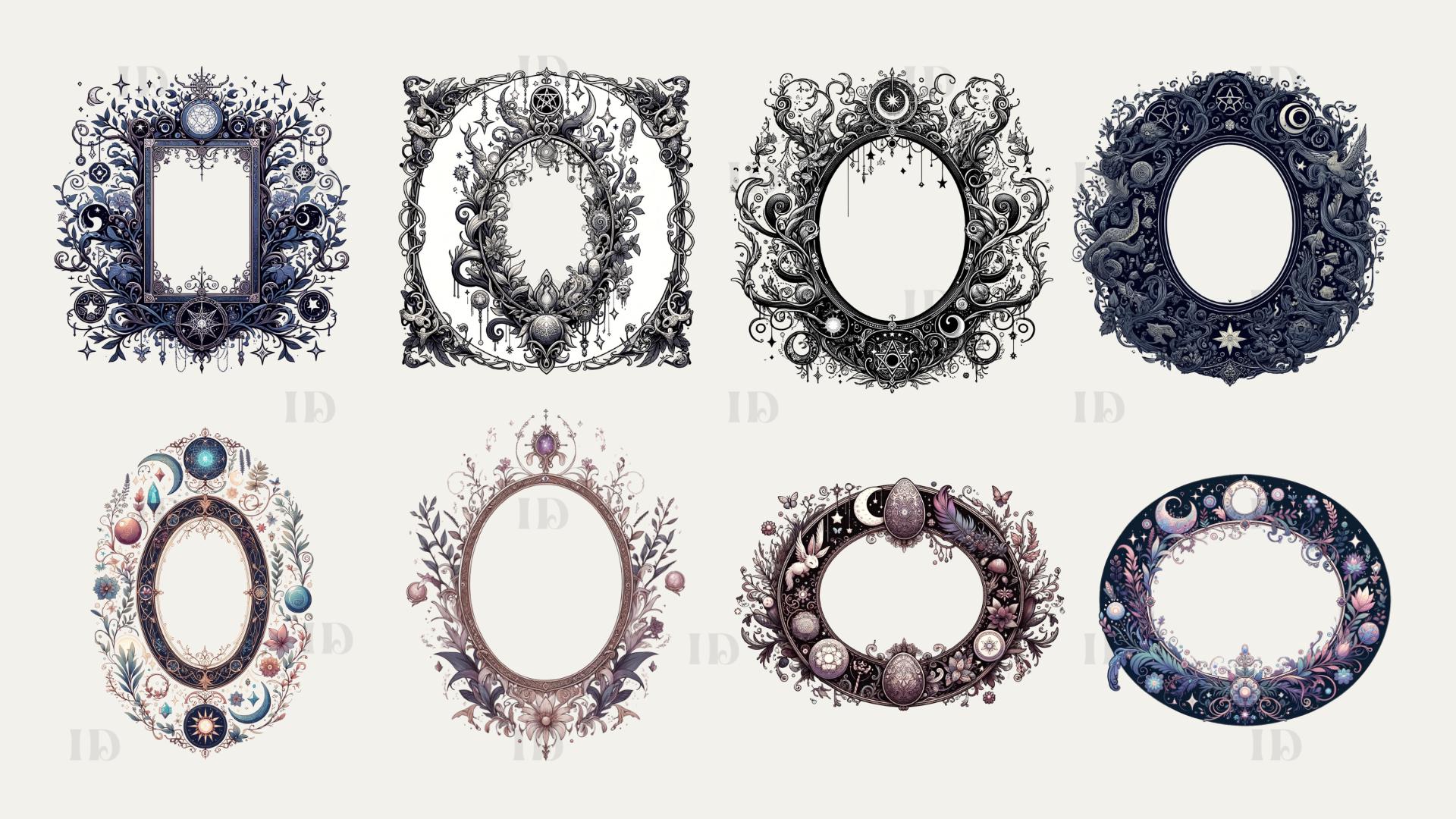 Mystical Fantasy Clipart Frames, Fantasy Frames, Frames Fantasy ...
