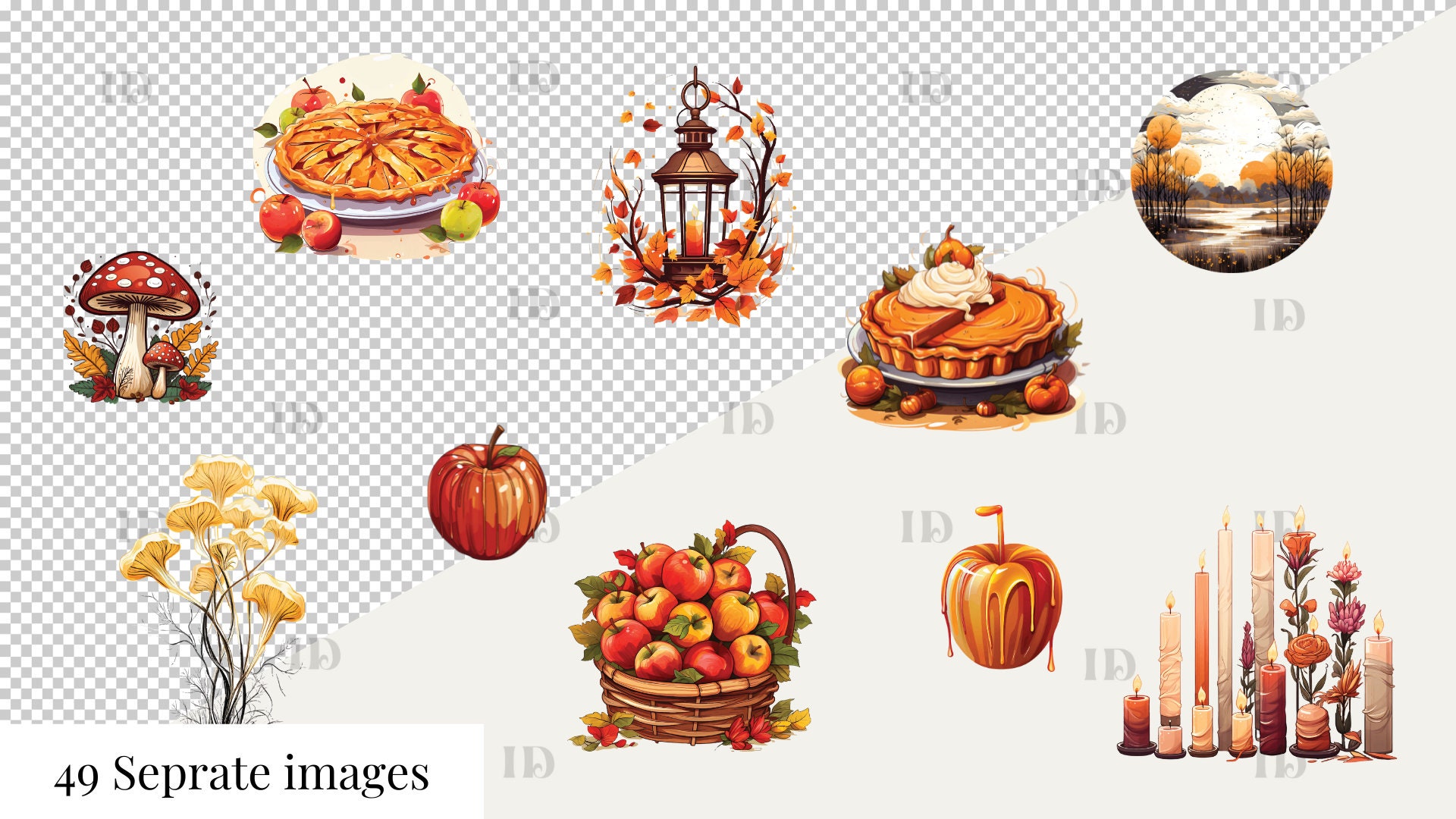 Cozy Autumn Clipart Set 49 PNG & SVG Images Perfect for - Etsy