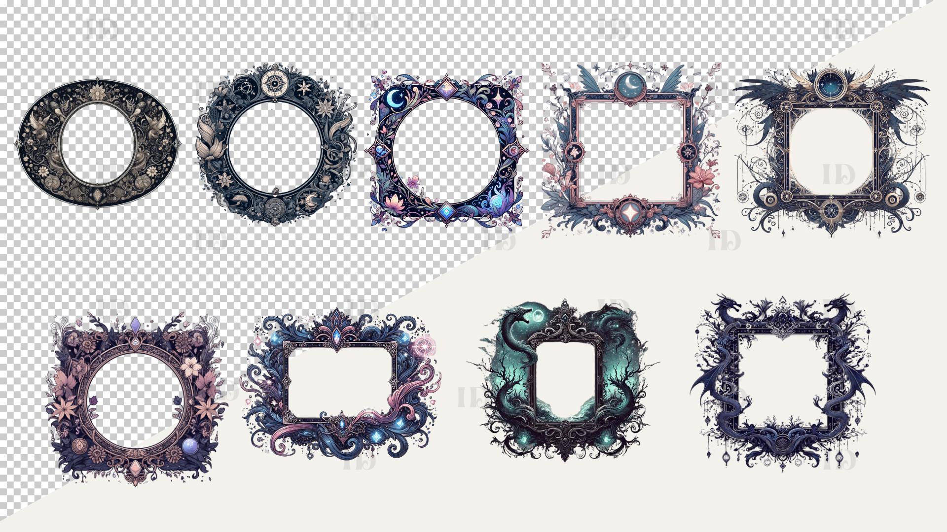 Mystical Fantasy Clipart Frames, Fantasy Frames, Frames Fantasy ...