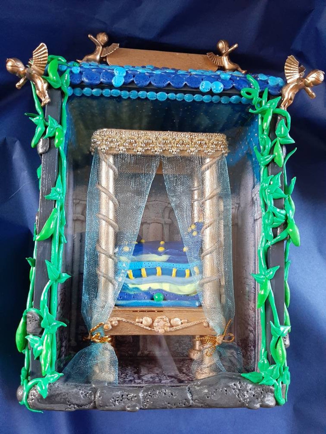 Fairy Tale Art Miniature Diorama/shadow Box 'princess and the Pea ...