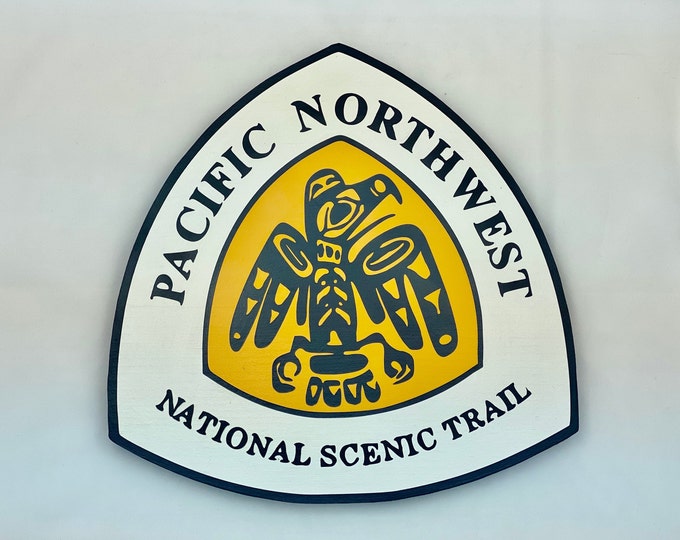 Pacific Northwest Trail PNW PCT Hiking Hand Painted Wood Wall Decor ...