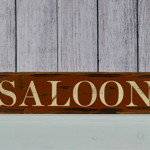 Man Cave Old West Saloon Sign Sign Brew House Rustic Bar Sign | Etsy