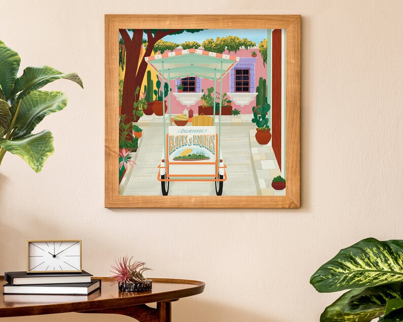 Mexico Poster Mexican Wall Art Elotes Wall Art Mexican Food - Etsy