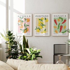 Positano Lemon Art Print, Italy Fruit Market Art, Positano Wall Art ...