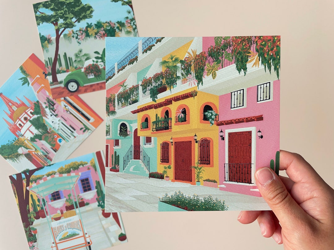 Postcards Mexico Postcard Mexican Post Cards Set Mexico Postcards ...