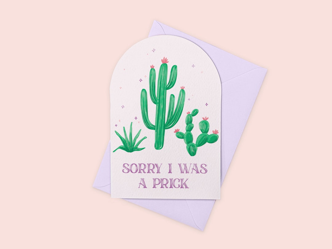 Funny Western Cowboy Apology Card - Sorry I Was a Prick - Humorous ...