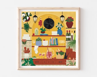 Tapas Poster, Food Print, Spanish Tapas Artwork, Food Illustration ...