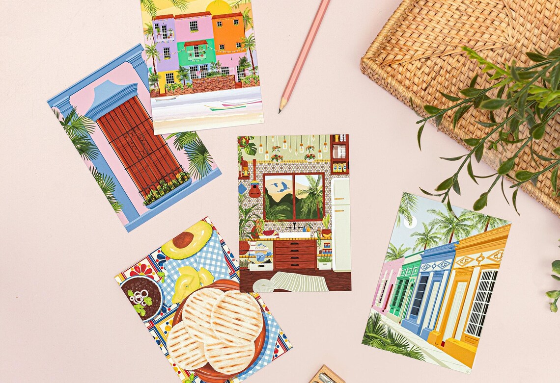 Venezuela Postcards, Venezuela Post Card Set, Venezuelan Invitation ...